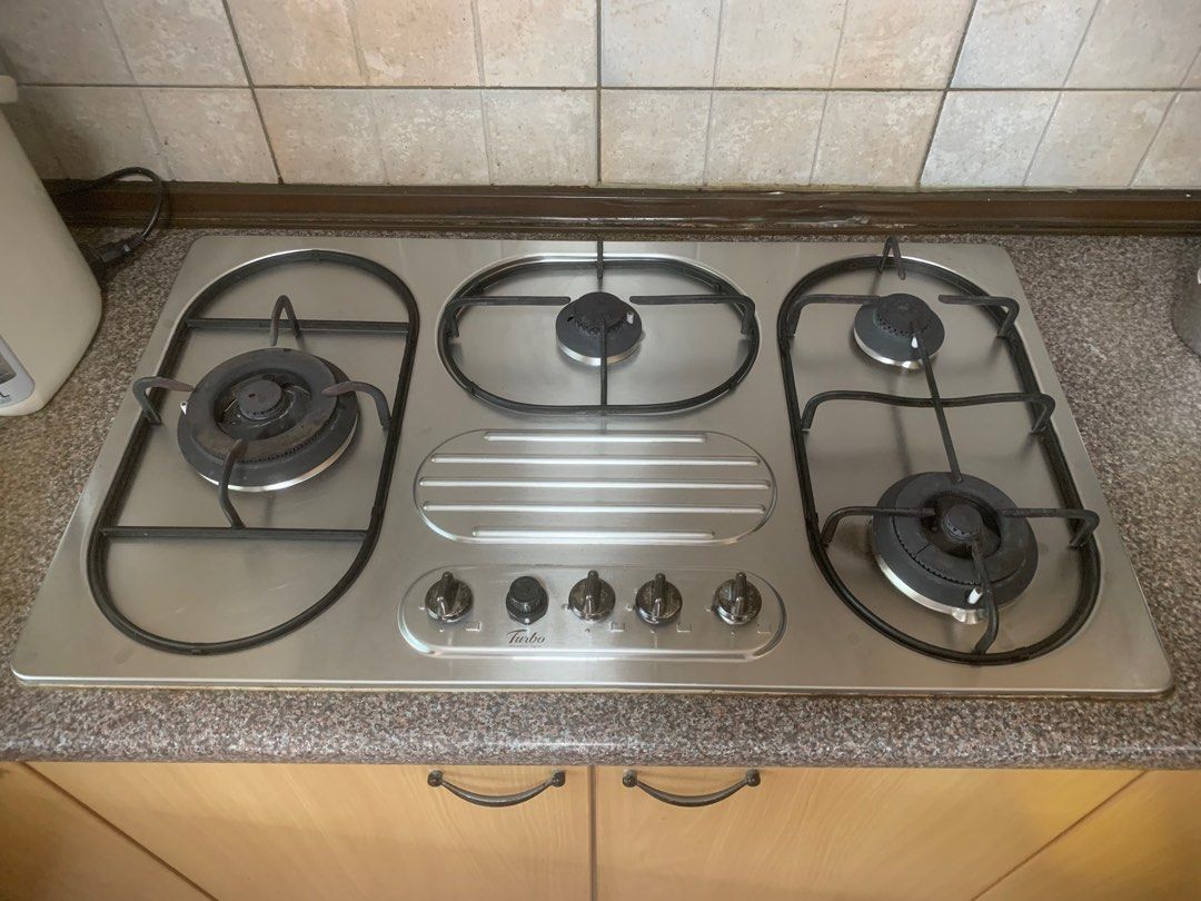 Turbo 4 burners Gas Hob (Cylinder Gas), TV & Home Appliances, Kitchen ...