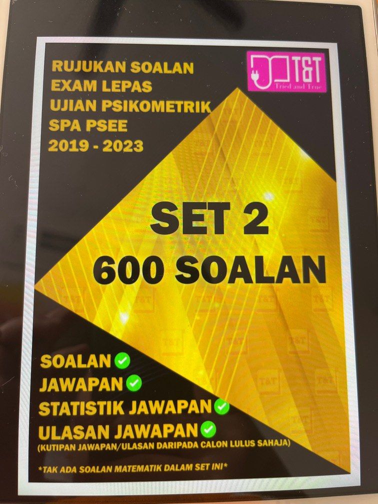 UJIAN PSIKOMETRIK SPA PSEE 2019-2023, Hobbies & Toys, Books & Magazines, Textbooks on Carousell