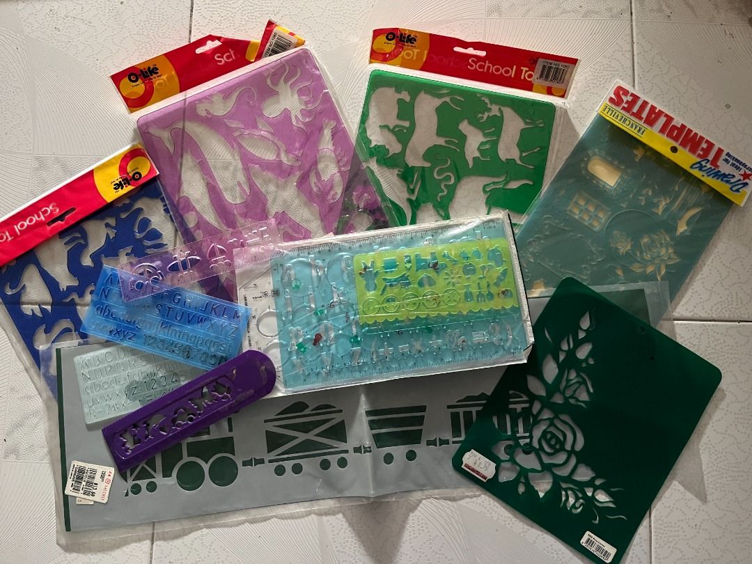 Various Type of Stencil, Hobbies & Toys, Stationery & Craft, Craft ...