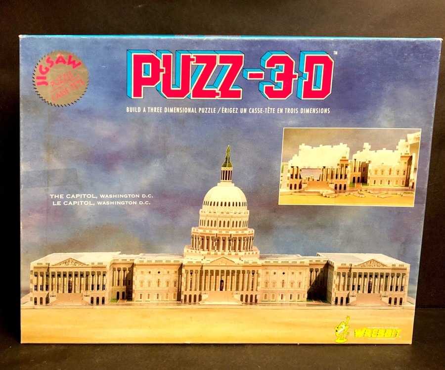 Vintage 1991 - Wrebbit 3D Puzzle The Capitol Building Washigton DC ...