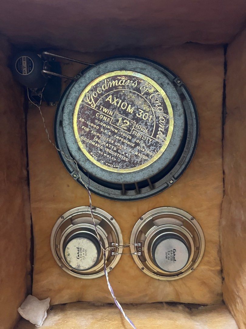 Vintage big speaker Goodmans Axiom301, Audio, Soundbars, Speakers & Amplifiers on Carousell