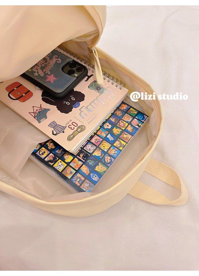 white mini backpack, Women's Fashion, Bags & Wallets, Backpacks on ...