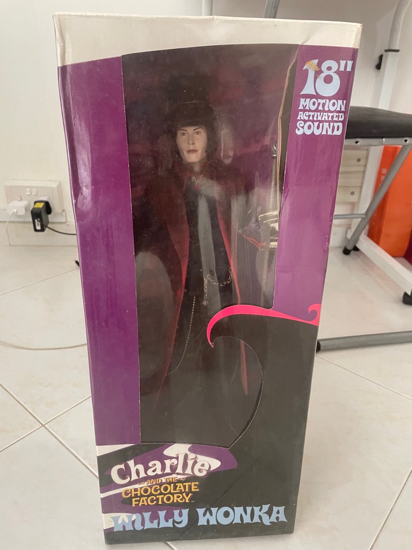 Willy Wonka 12 inch voice activated figure figurine toy, Hobbies & Toys ...