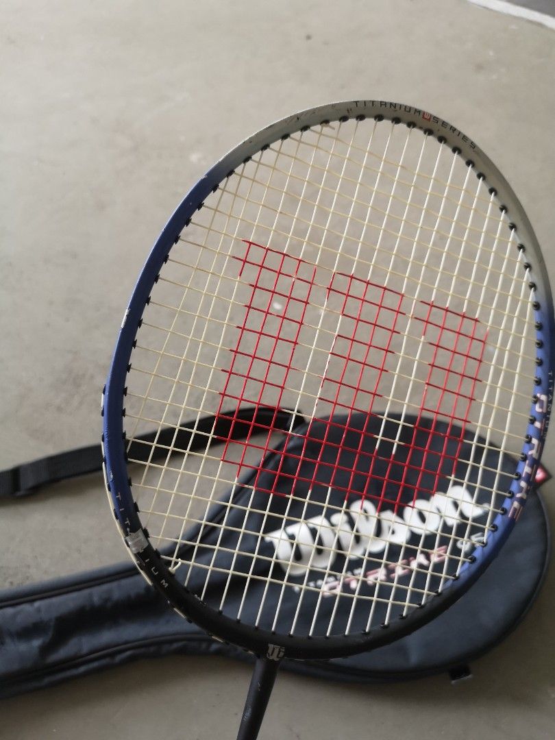 Wilson titanium racket plus carrier, Sports Equipment, Sports & Games ...