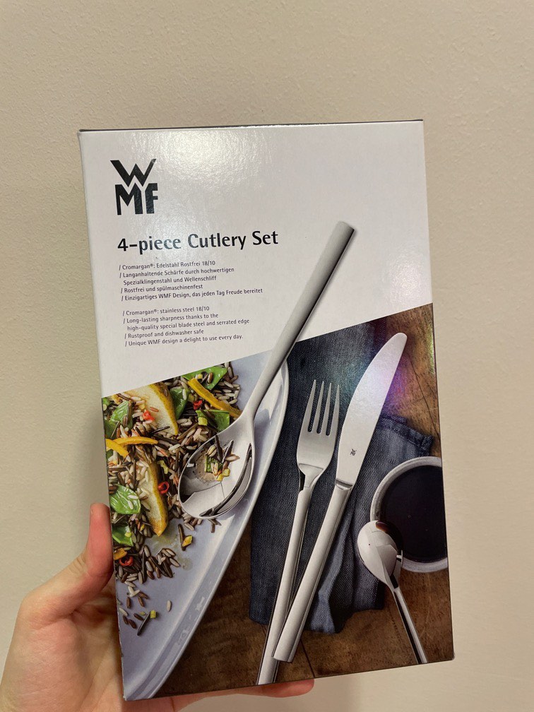 WMF 4-piece Cutlery Set, Furniture & Home Living, Kitchenware ...