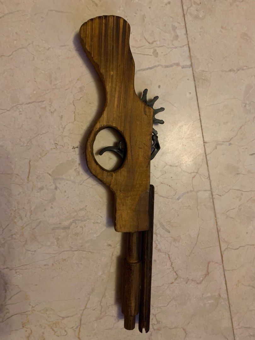 Wood-replica gun, Hobbies & Toys, Toys & Games on Carousell