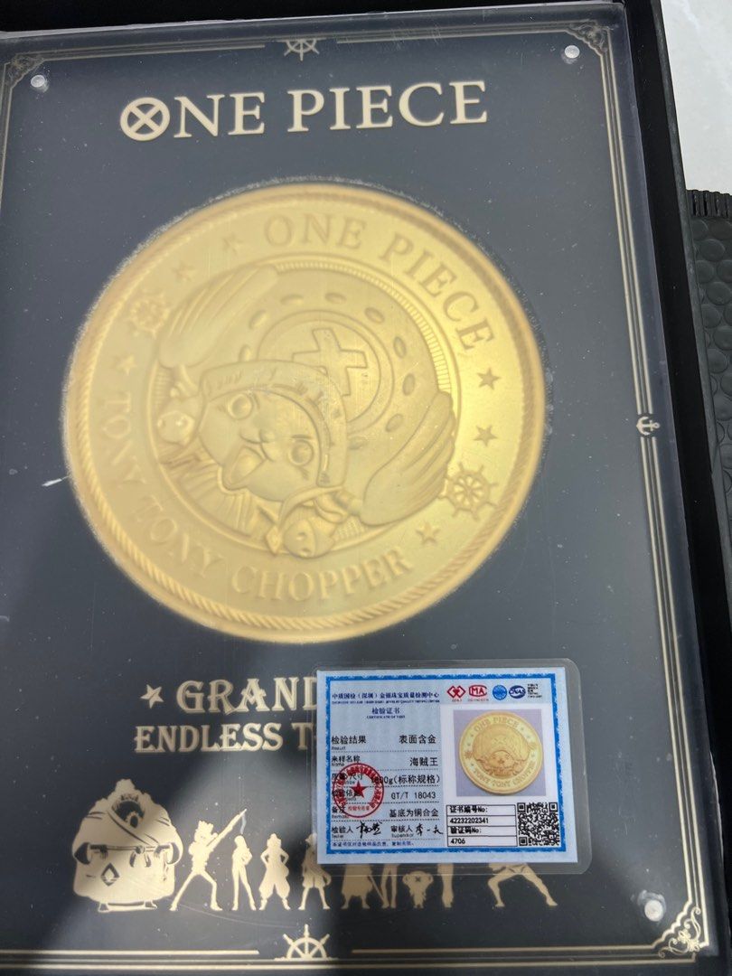 WTS ONE PIECE CCG CHOPPER Gold coin case hit, Hobbies & Toys, Toys ...