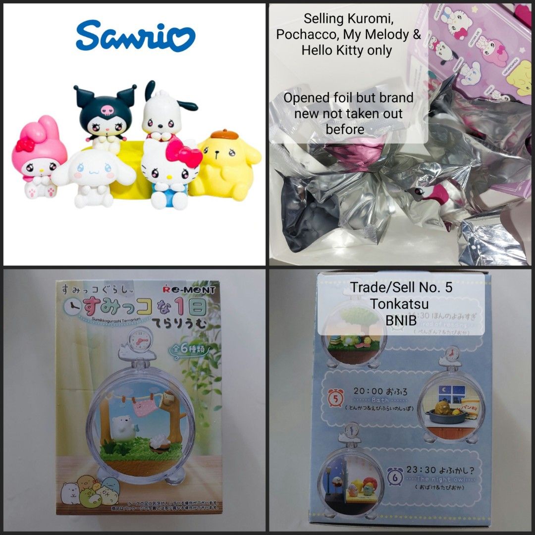 [WTS]: Sanrio Korea Blindbox Figures Kuromi, Pochacco, My Melody, Hello Kitty & Sumikkogurashi ...