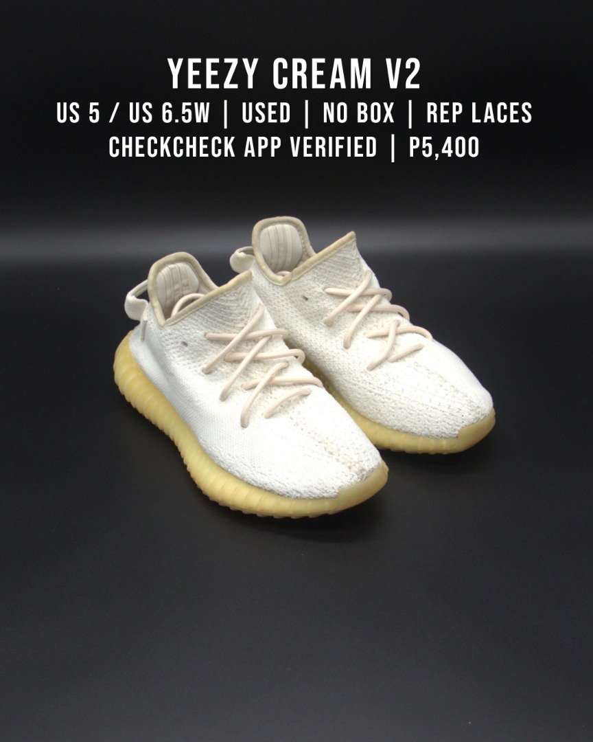 Yeezy V2 Cream US 5, Men's Fashion, Footwear, Sneakers on Carousell