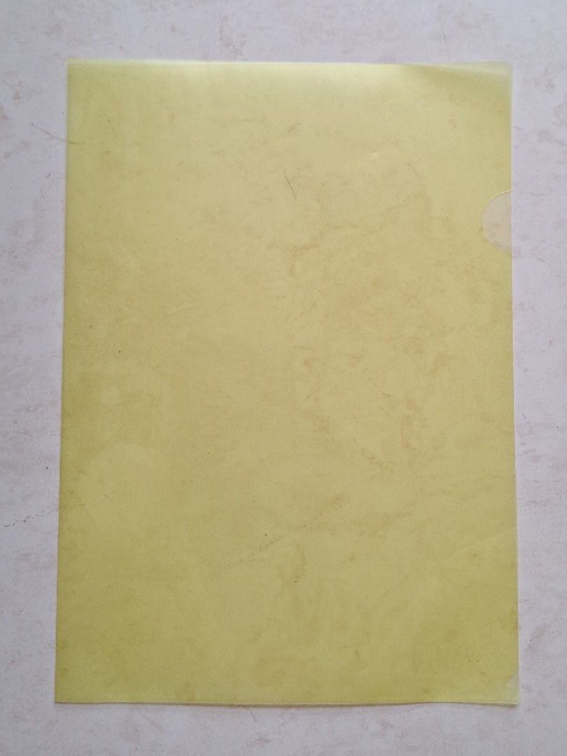 Yellow L shape folder A4, Hobbies & Toys, Stationery & Craft ...