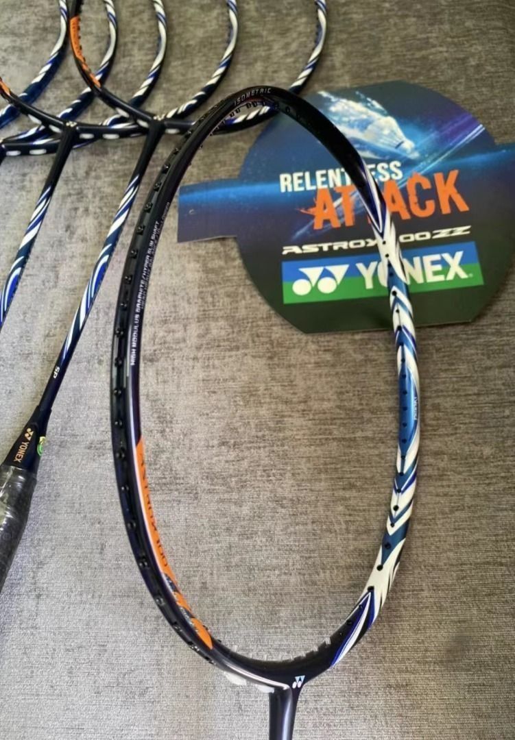 YONEX Sky Axe 100ZZ Tibetan Blue 4U Offensive Full Carbon Single racket ...
