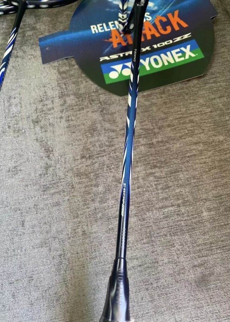 YONEX Sky Axe 100ZZ Tibetan Blue 4U Offensive Full Carbon Single racket ...