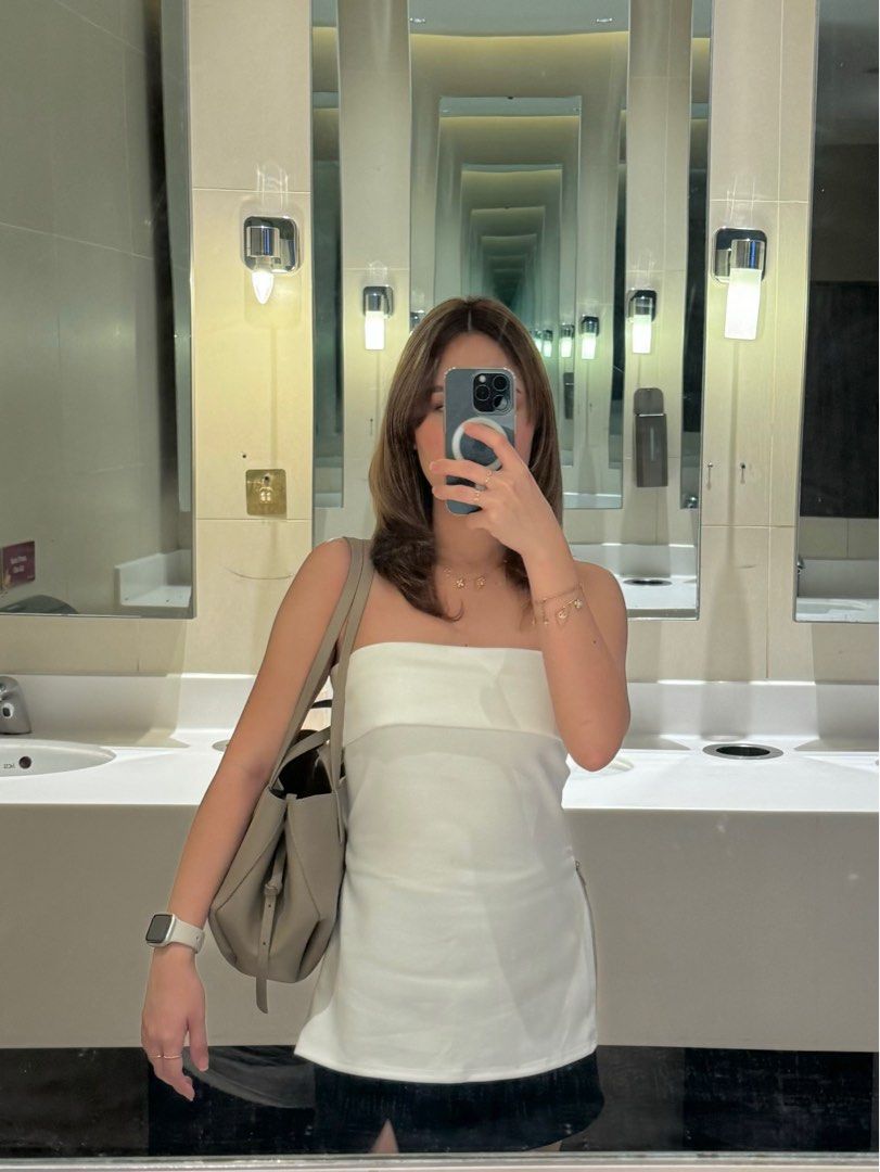 Zara Tube Zip Top, Women's Fashion, Tops, Blouses on Carousell