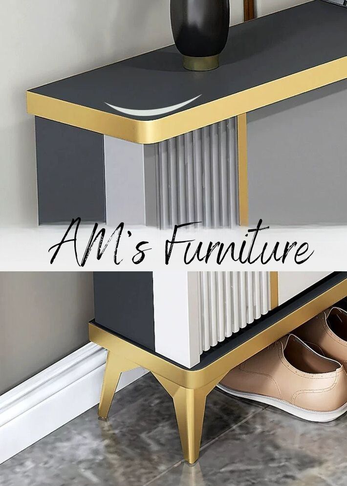 ZEN Luxury Slim Shoe Cabinet, Furniture & Home Living, Furniture ...