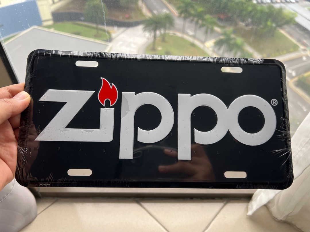 Zippo Sign Plate, Hobbies & Toys, Collectibles & Memorabilia, Vintage ...