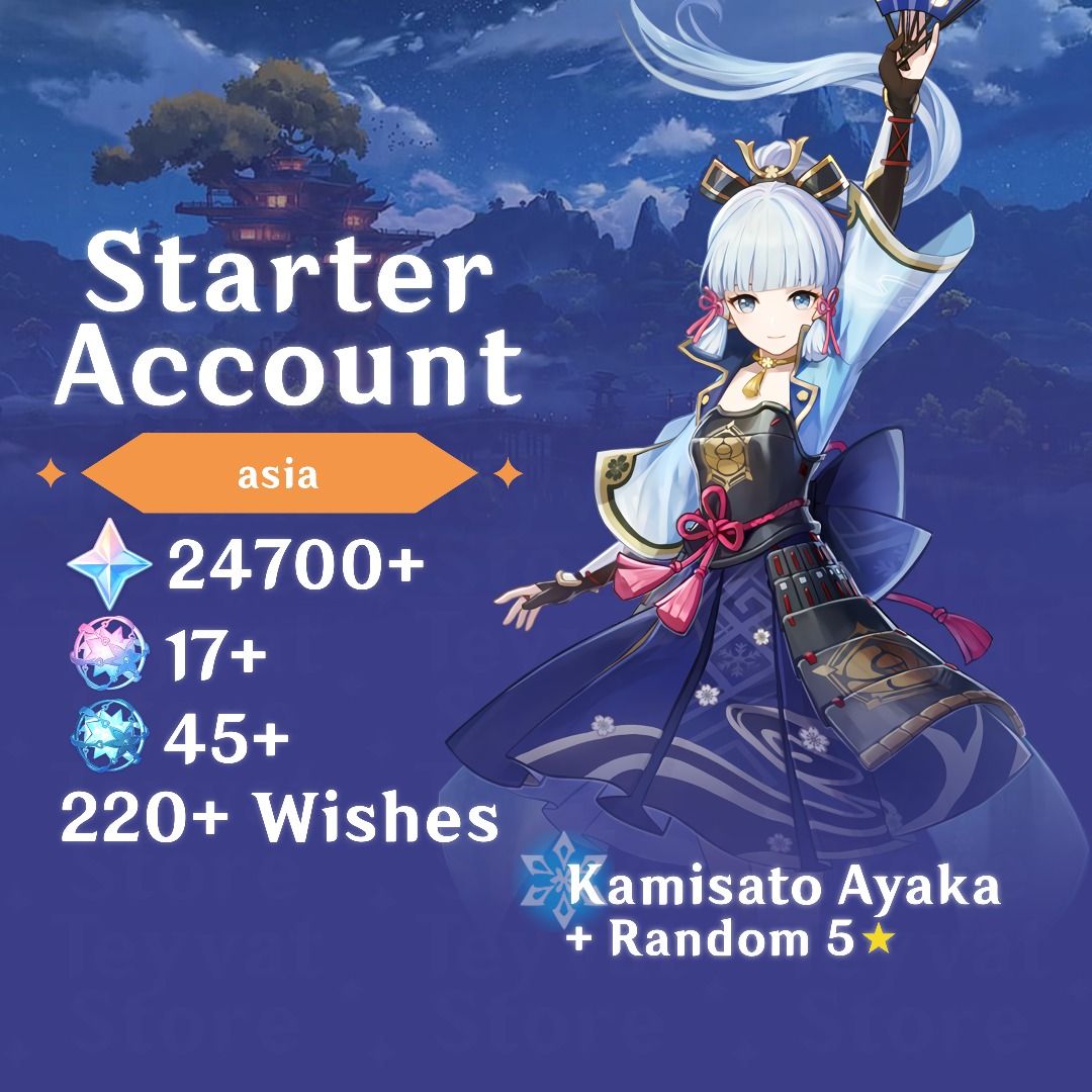 220+ Wishes - AR43 Ayaka Genshin Impact Starter Account ( Sumeru & Inazuma Unlocked ), Video ...