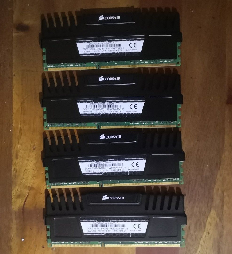 4x8GB 32GB DDR3-1600 PC desktop ram, Computers & Tech, Parts ...