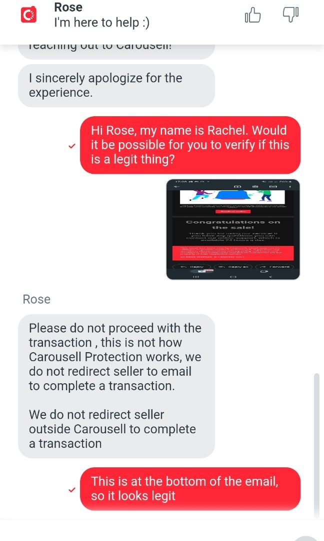 ️ FAKE CAROUSELL PROTECTION PROCEDURE (Description Below), Women's ...