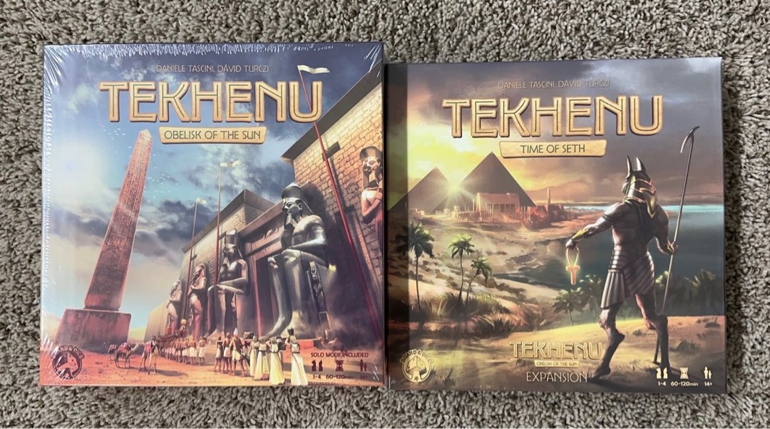 桌遊 Tekhenu + Time of Seth Expansion - Board game # Boardgame, 興趣及遊戲, 玩具 ...
