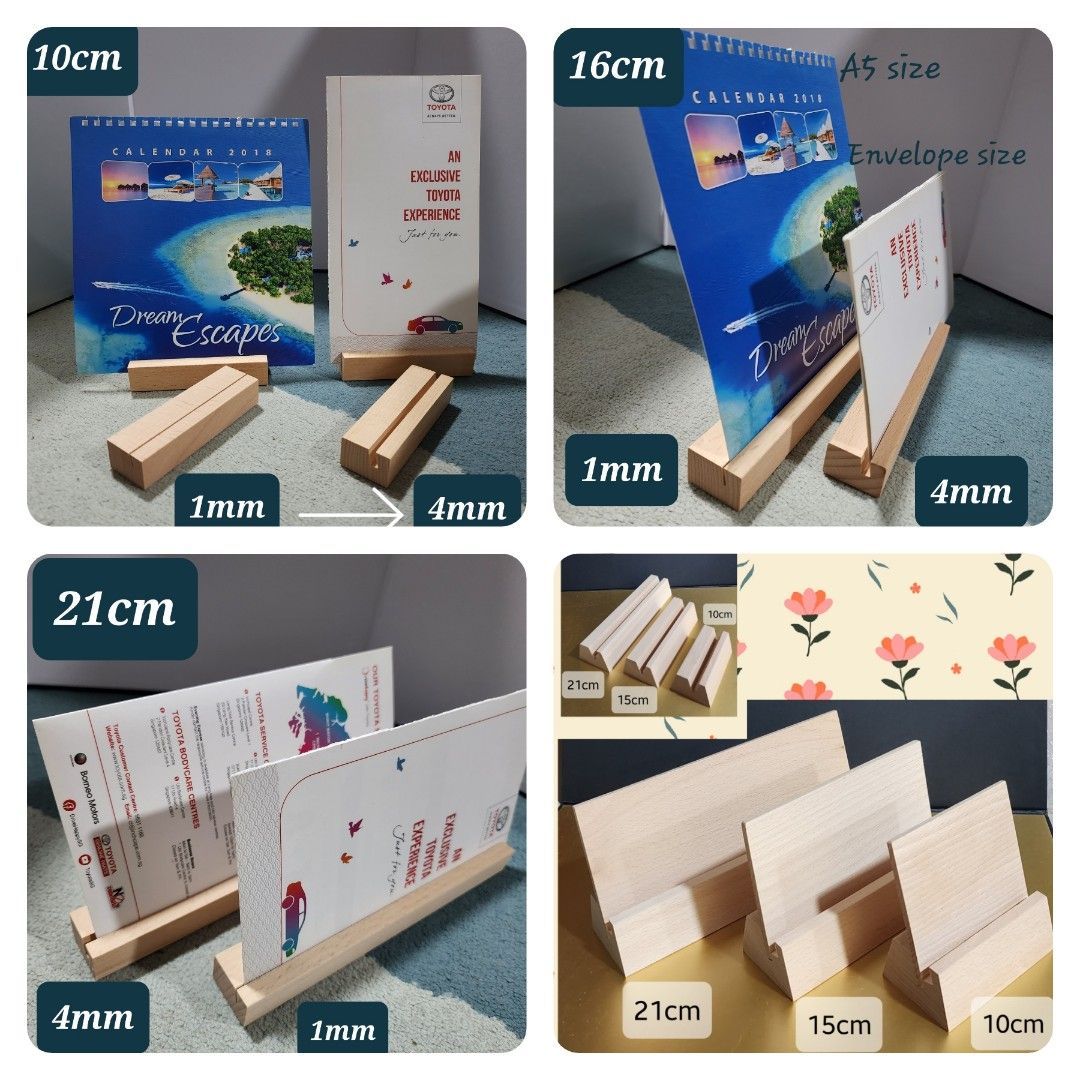 A4/A5/A6 Card Holder | Calendar Card Holders - 10cm/16cm/21cm Holder ...