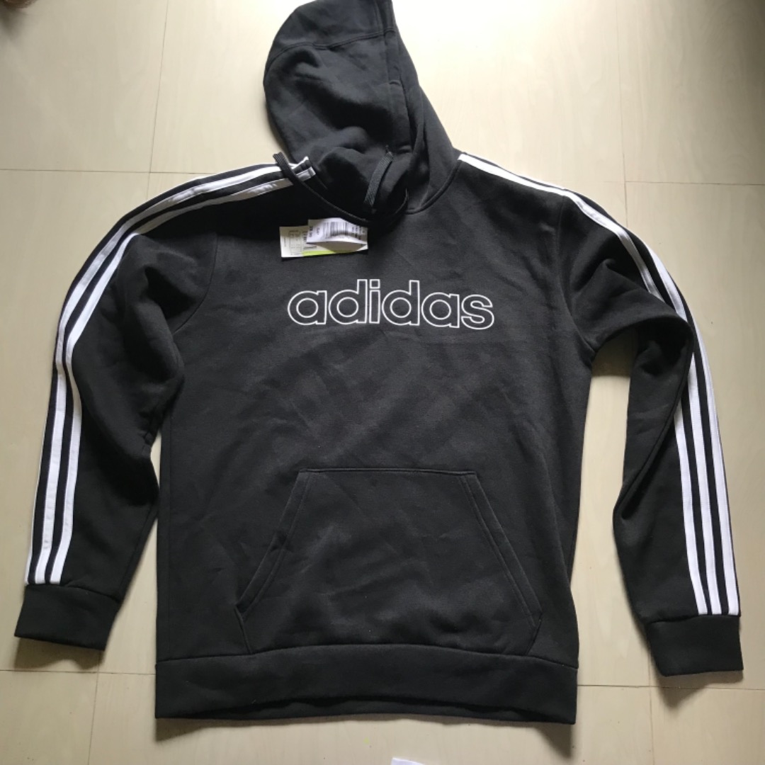 adidas black hoodie, Men's Fashion, Coats, Jackets and Outerwear on ...