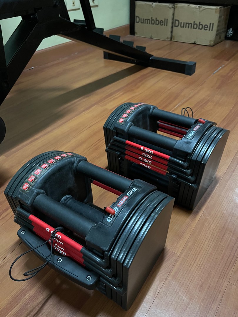 Adjustable Dumbbells up to 50lbs/ 22kg Powerblock (Block type B ...