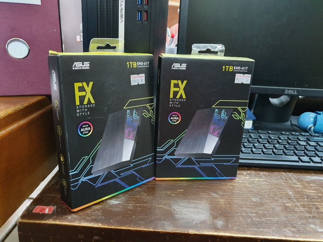 ASUS FX EXTERNAL HDD 1TB (AURA SYNC RGB), Computers & Tech, Parts ...