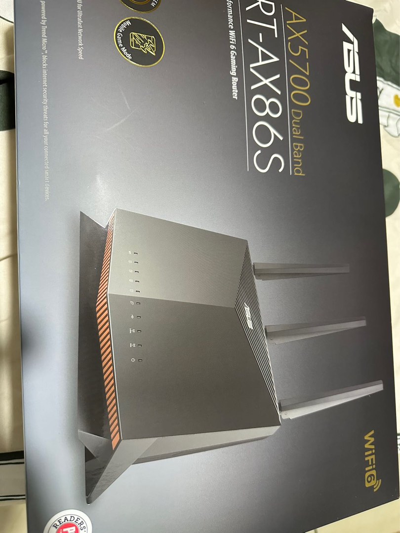 ASUS RT-AX86S AX5700 Dual Band WiFi 6 Gaming Router, Computers & Tech ...
