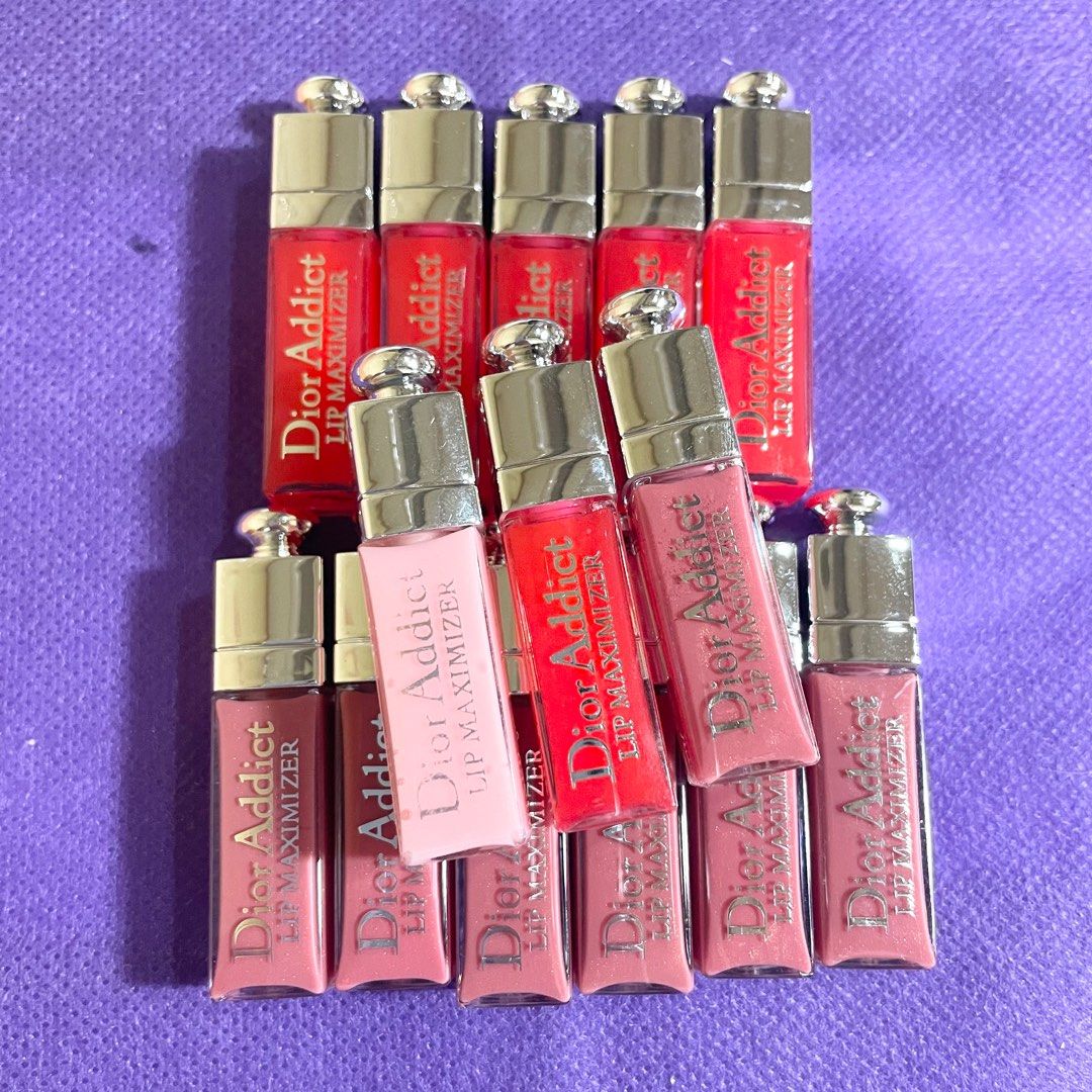 AUTHENTIC Dior addict lip maximizer lip glow shade pink cherry or rosewood sold per pc, Beauty ...