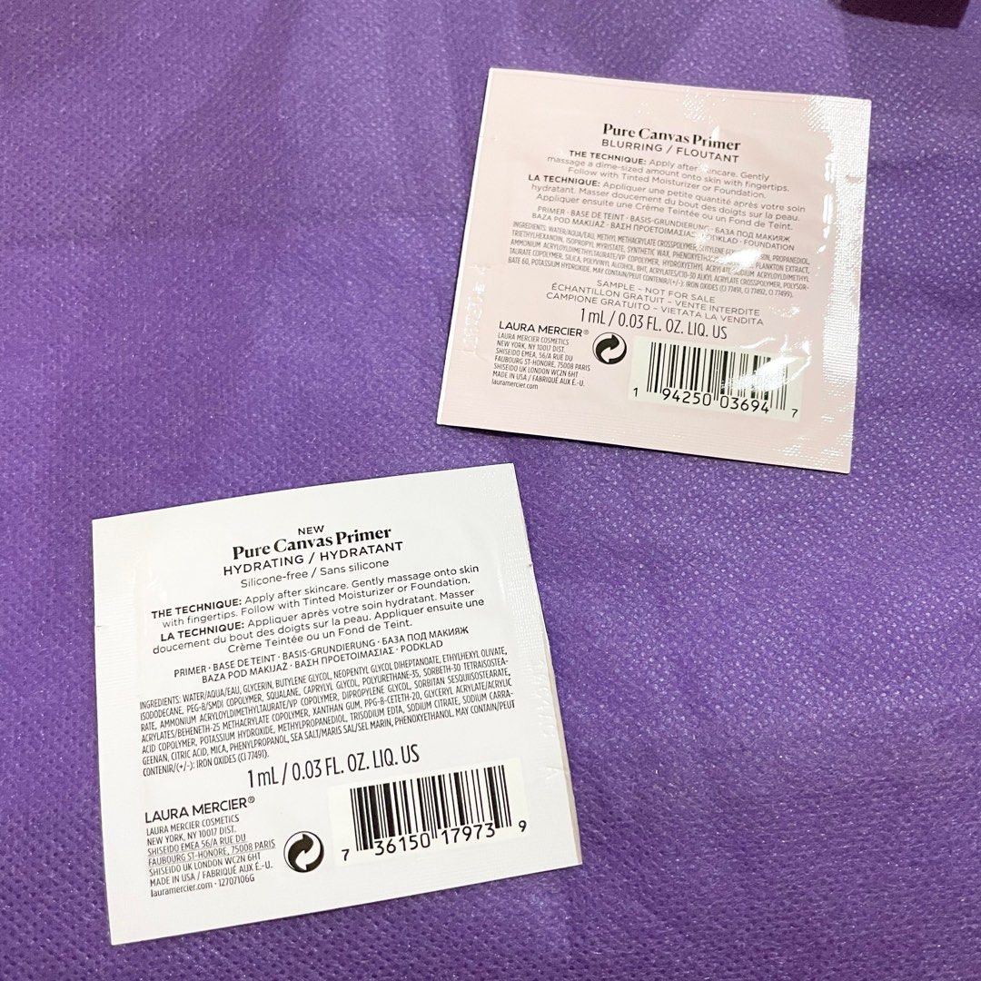 AUTHENTIC Laura mercier pure canvas primer blurring and hydrating duo ...