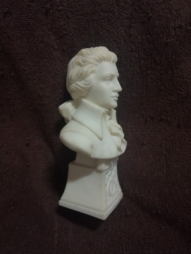 Authentic Rare Vintage Wolfgang Amadeus Mozart Stone Statue Bust Figure ...