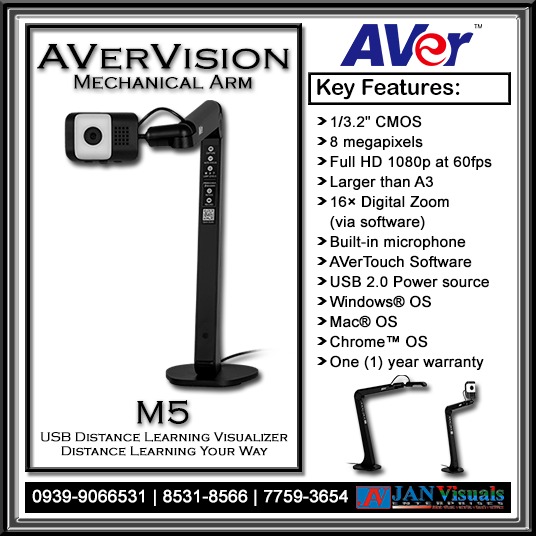 AVerVision M5 USB Distance Learning Visualizer (Document Camera ...