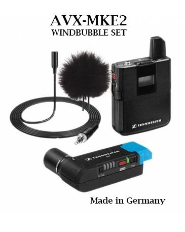 AVX-MKE2 WINDBUBBLE Wireless lavalier microphone system SET, Audio ...