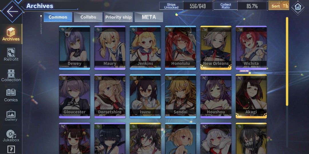 Azur Lane Stacked Level 130 Account, Video Gaming, Gaming Accessories ...