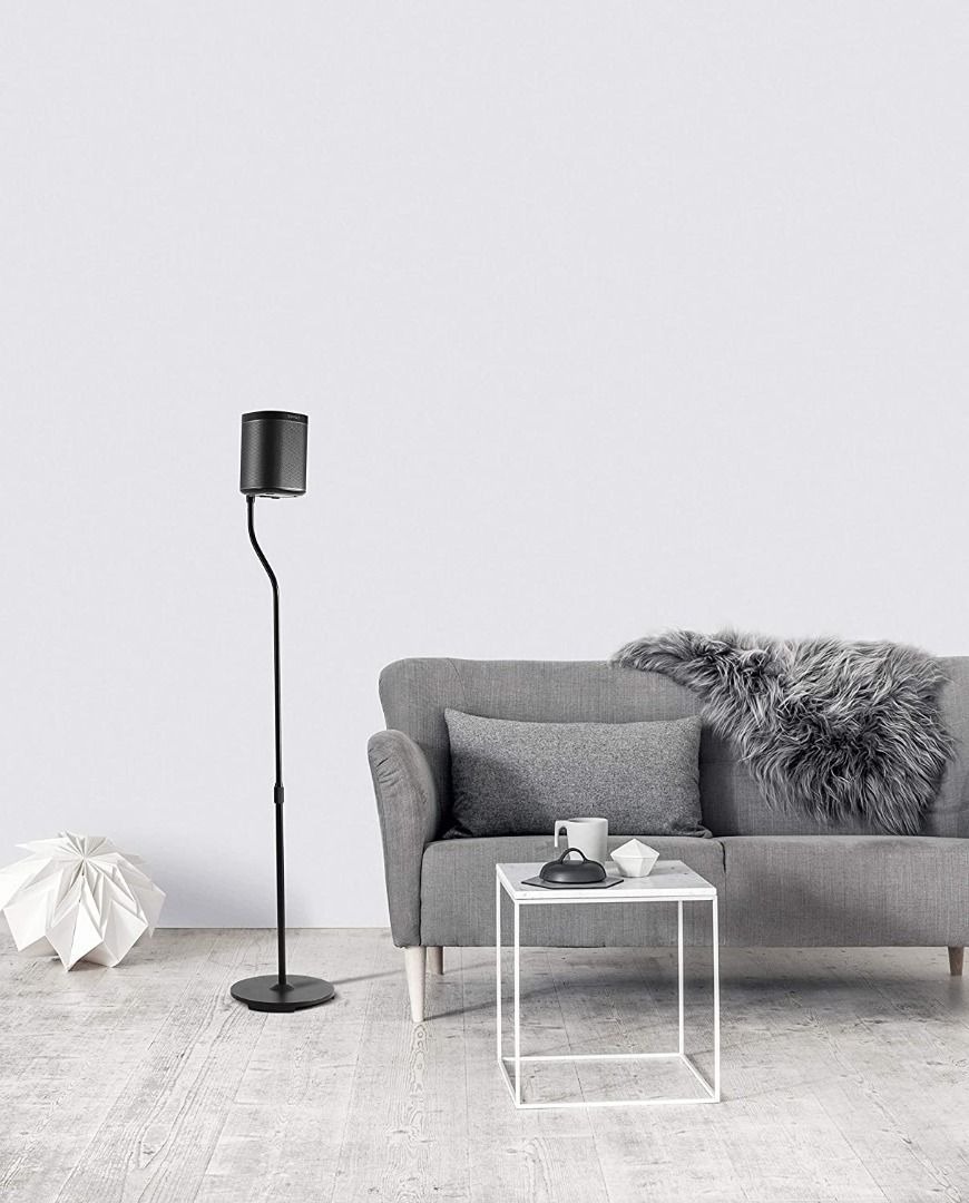 [B3004] lack Universal Surround Sound Speaker Floor Stands Adjustable ...