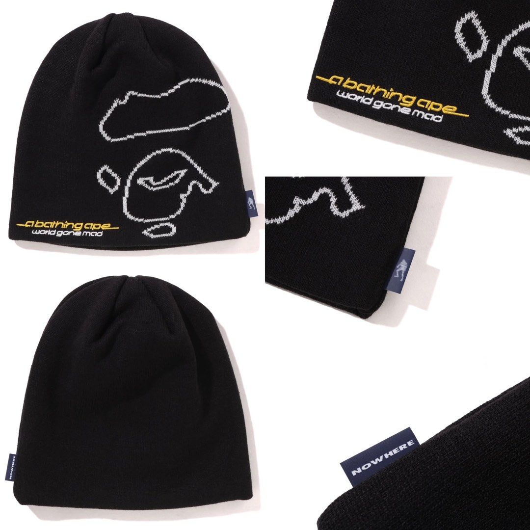 BAPE APE FACE KNIT CAP, Men's Fashion, Watches & Accessories, Caps ...