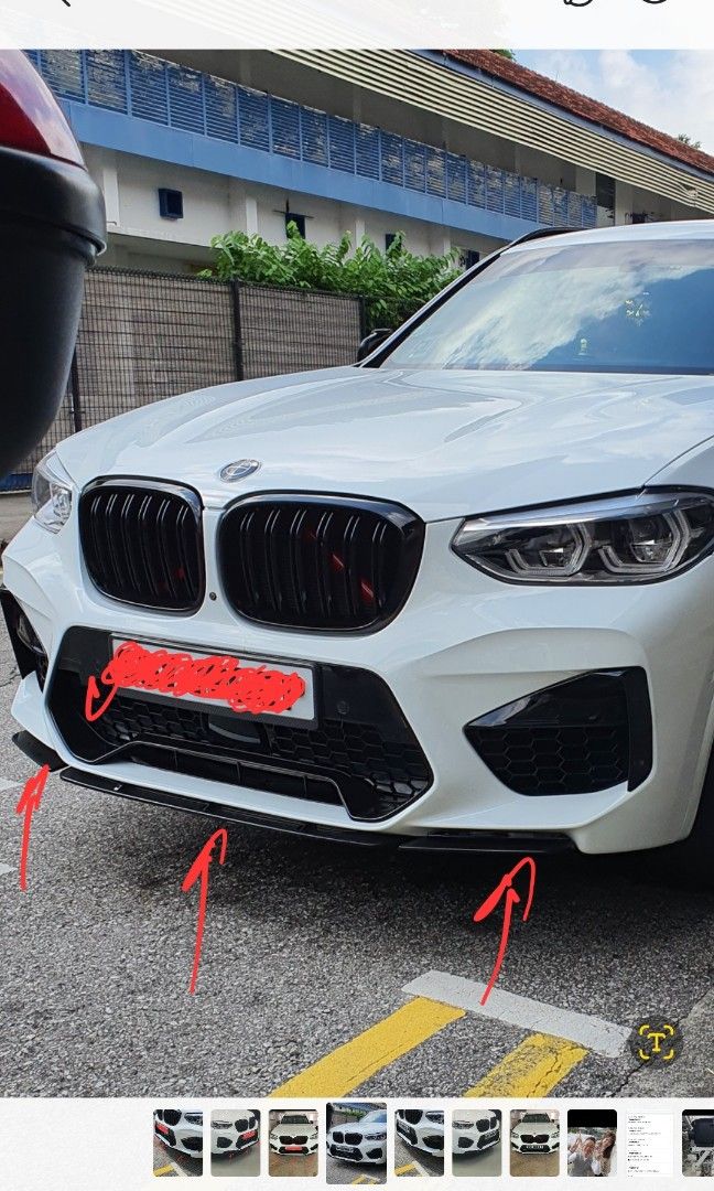 BMW X3M front lips, Car Accessories, Accessories on Carousell