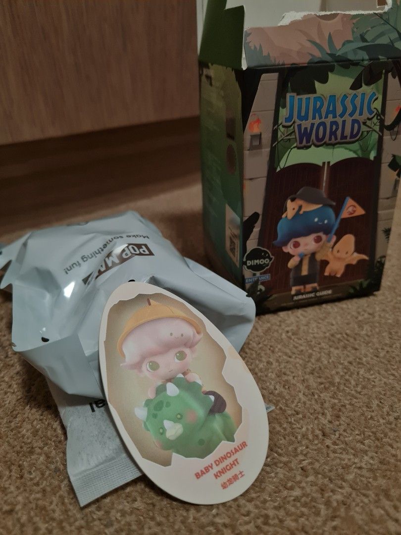 BNIF POP MART DIMOO Jurassic World Series - Baby Dinosaur Knight ...