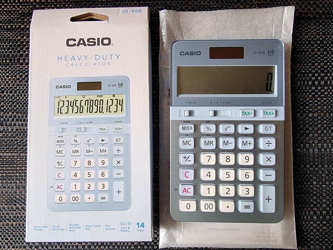 Casio Js 40b 14 Digits 電腦&科技 商務用科技產品 Carousell
