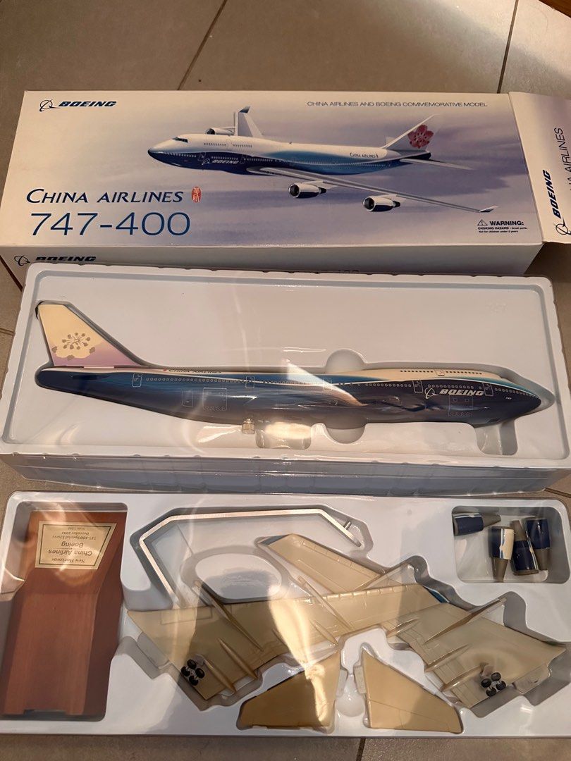 China Airlines Boeing 747-400 Commemorative Model, Hobbies & Toys ...