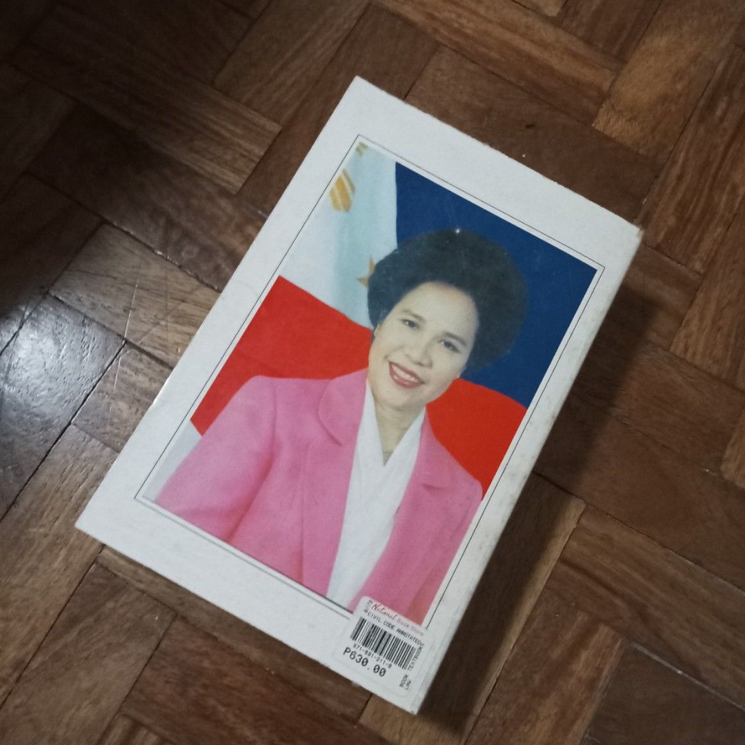 CIVIL CODE ANNOTATED bY MIRIAM DEFENSOR SANTIAGO, Hobbies & Toys, Books ...