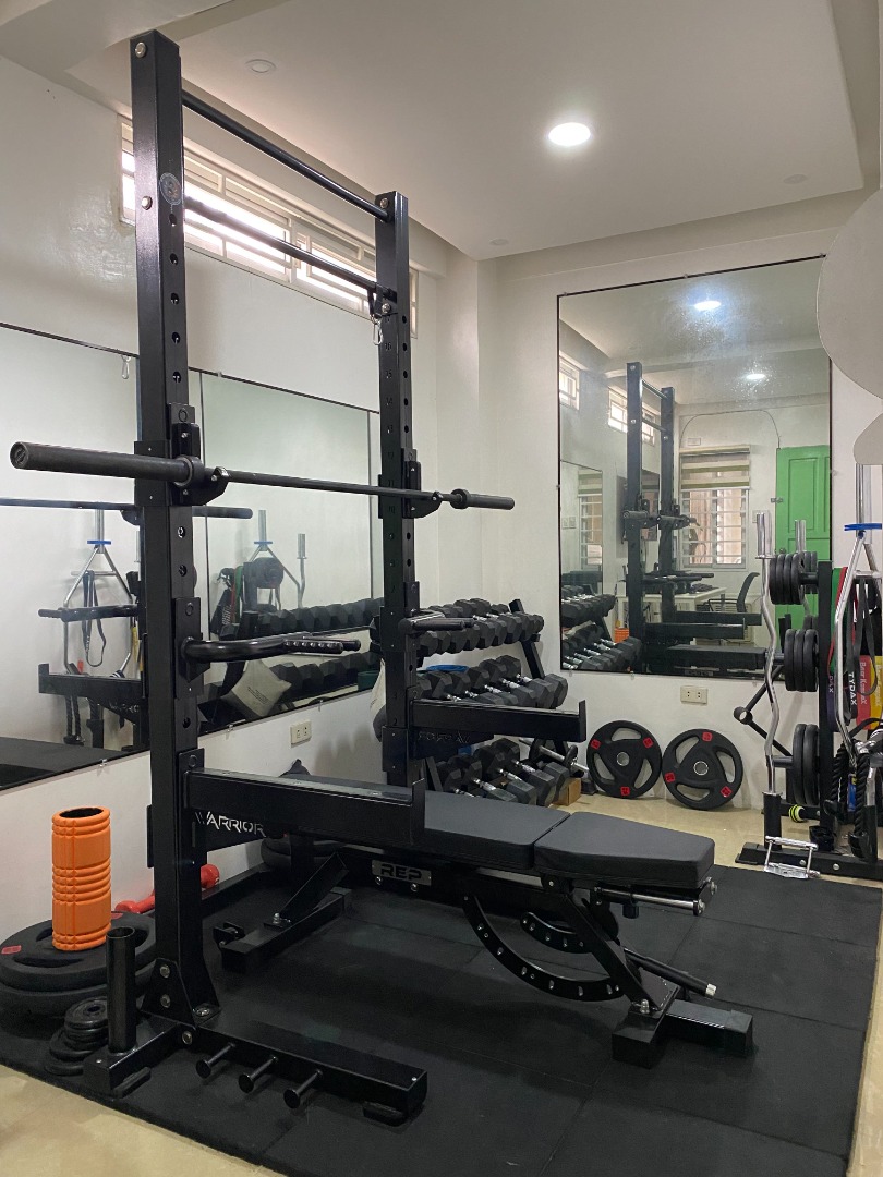 Complete Home Gym Set, Sports Equipment, Exercise & Fitness, Weights ...