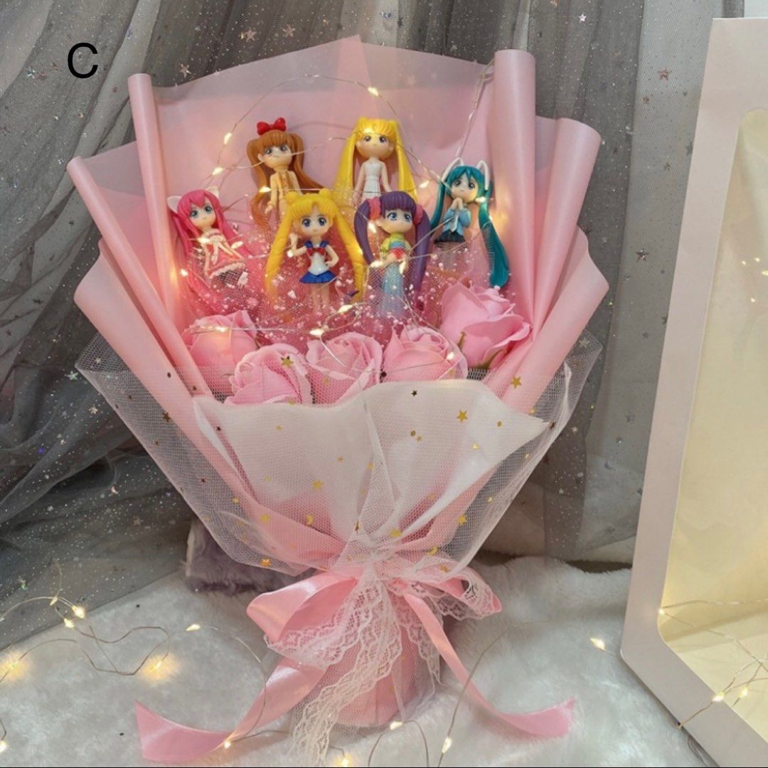Disney Princess Bouquet Sailor Moon Bouquet Disney Flower Bouquet ...