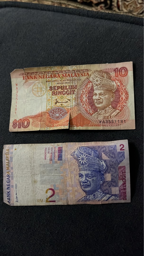 Duit lama RM10 ringgit dengan RM2 ringgit, Everything Else, Others on ...