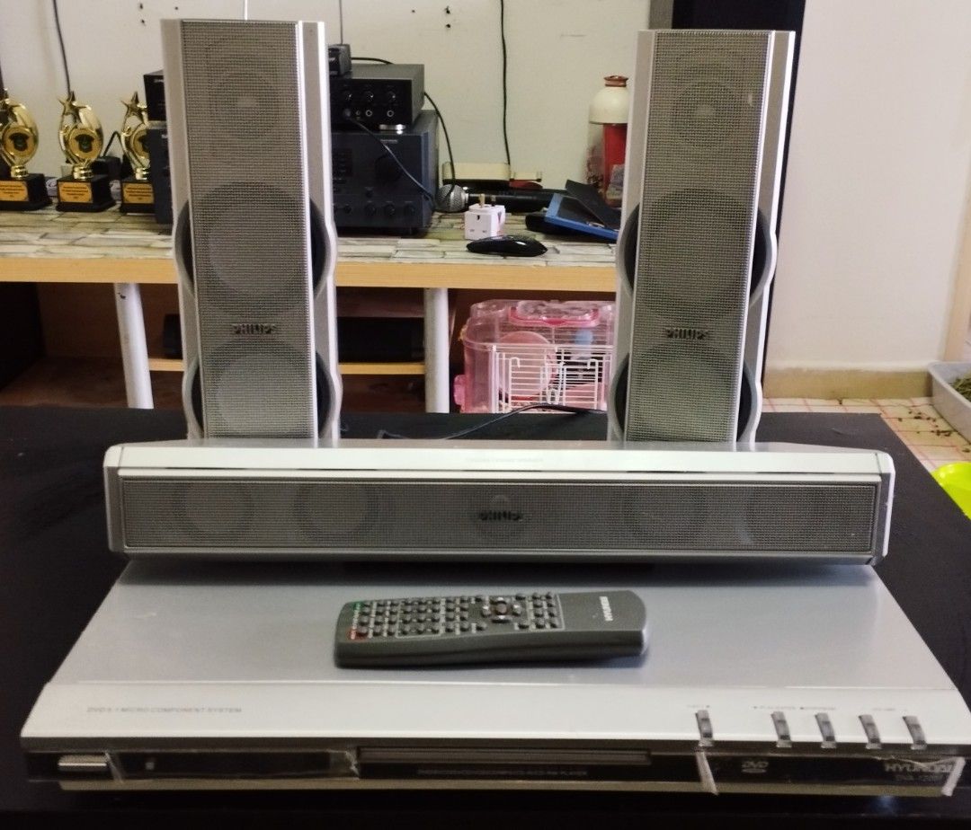 DVD player set with 3 speakers and remote, Audio, Portable Audio ...