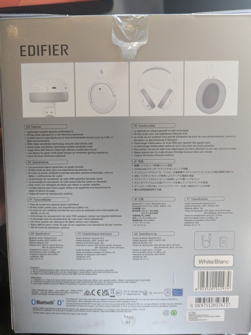 Edifier W820NB, Audio, Headphones & Headsets on Carousell