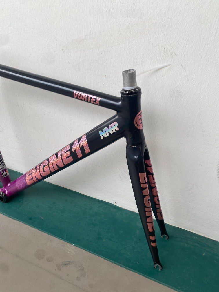 engine 11 vortex black purple size 52 frameset/fs fixie fixed gear ...