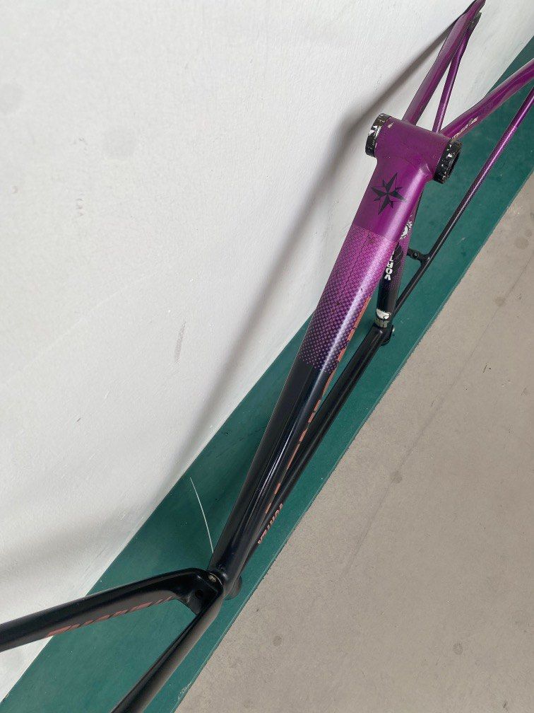 engine 11 vortex black purple size 52 frameset/fs fixie fixed gear ...