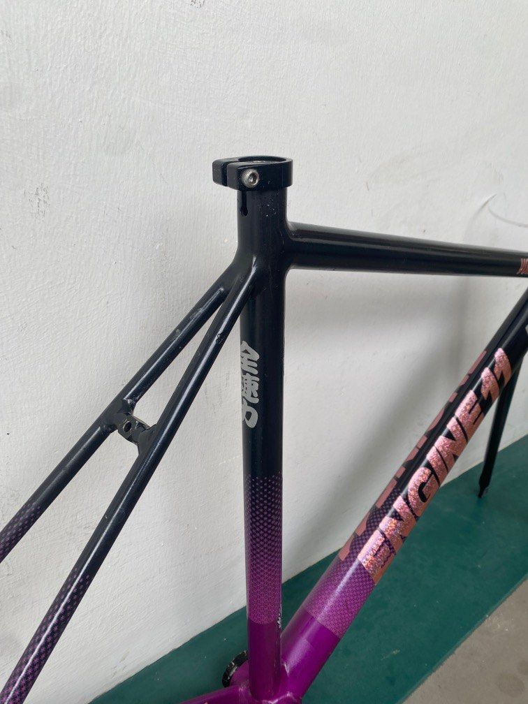 engine 11 vortex black purple size 52 frameset/fs fixie fixed gear ...