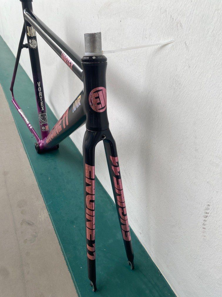 engine 11 vortex black purple size 52 frameset/fs fixie fixed gear ...